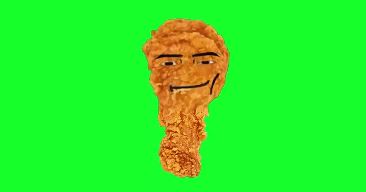 Chicken Gegagedigedagedago Green Screen Meme Download