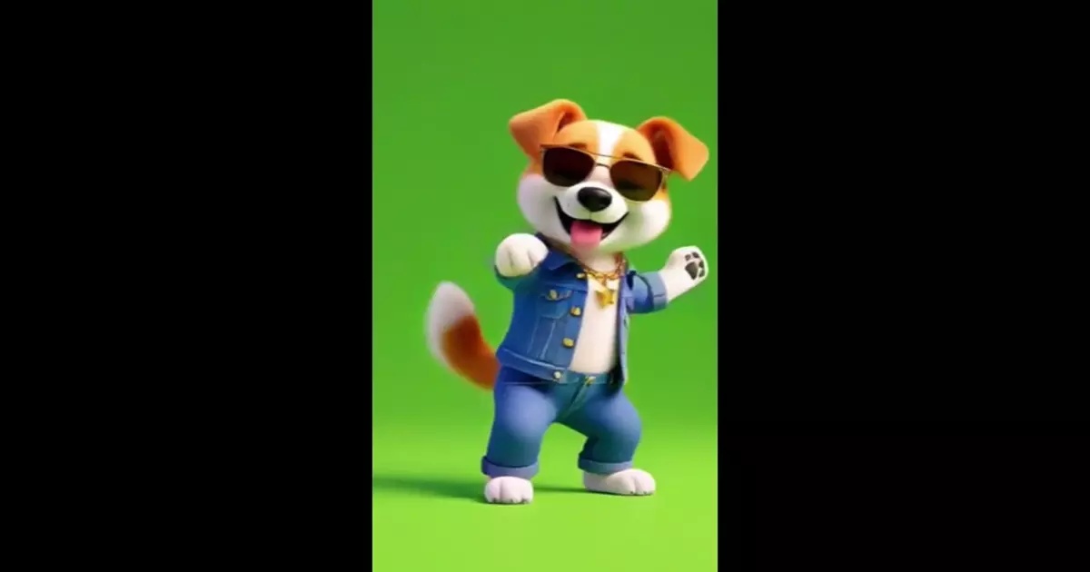 Cute Dog Dancing Crazy Green Screen Meme Download