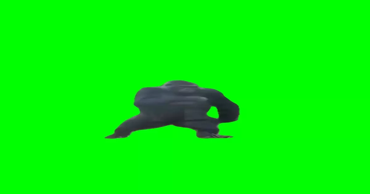 Gorillas Sneaking Green Screen Meme Download