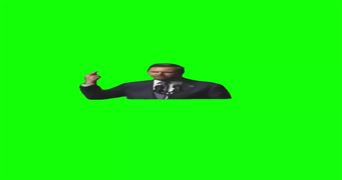 Vance Throwing Middle Finger Green Screen Meme Download
